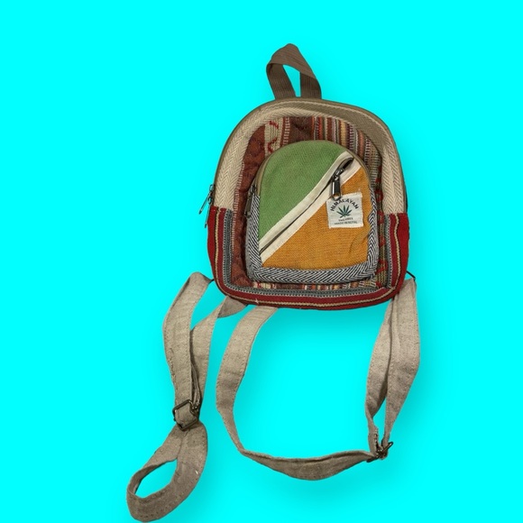 Himalayan Hemp | Bags | Handmade Himalayan Hemp Tiny Backpack Thc Free ...